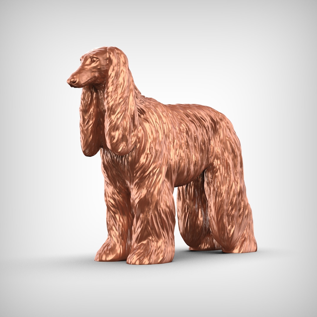 Afghan Hound 3D Print Model Pose 01 - Etsy