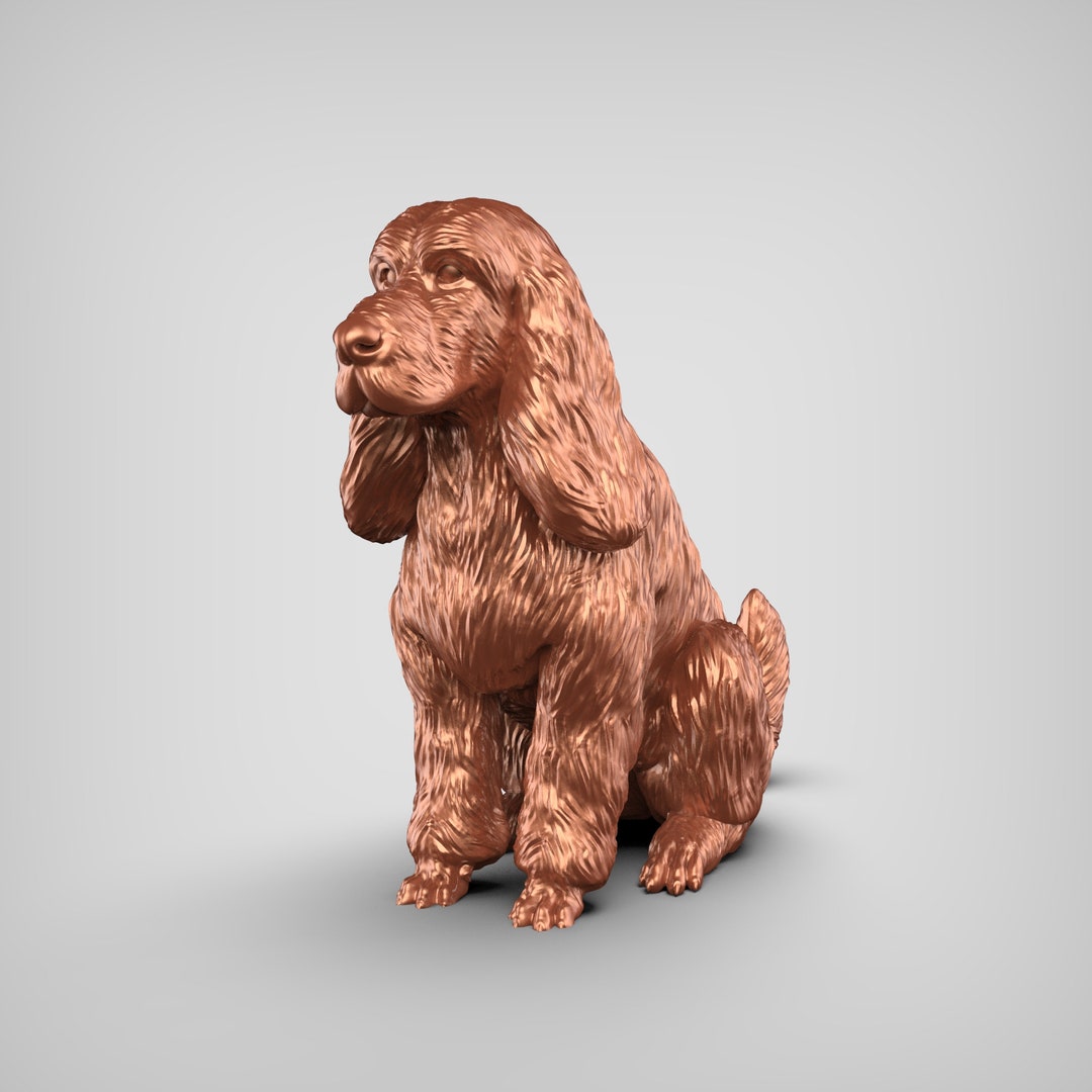 Arquivo STL de Cocker Spaniel Inglês Modelo de Impressão 3D V2 - Etsy ...