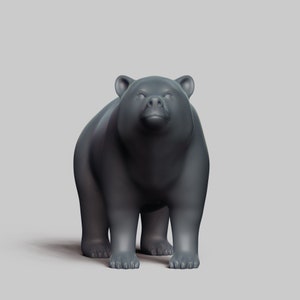 Brown Bear STL File 3D Print Model Pose 01 - Etsy