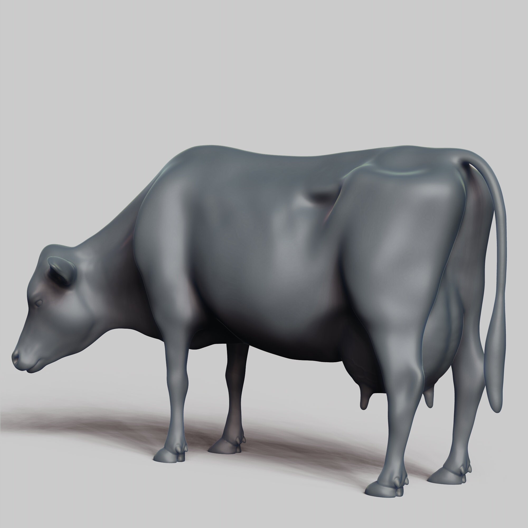 Dairy Cow STL File 3D Print Model Pose 03 - Etsy Australia