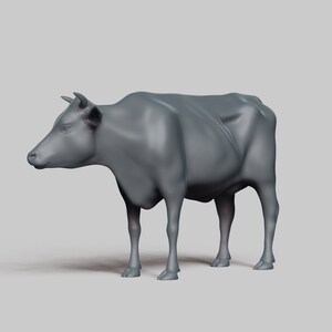 Cow STL File 3D Print Model Pose 01 - Etsy Australia