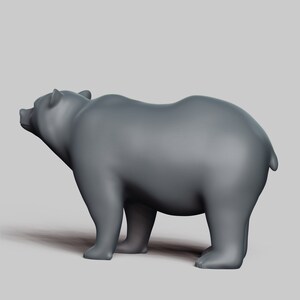 Brown Bear STL File 3D Print Model Pose 01 - Etsy
