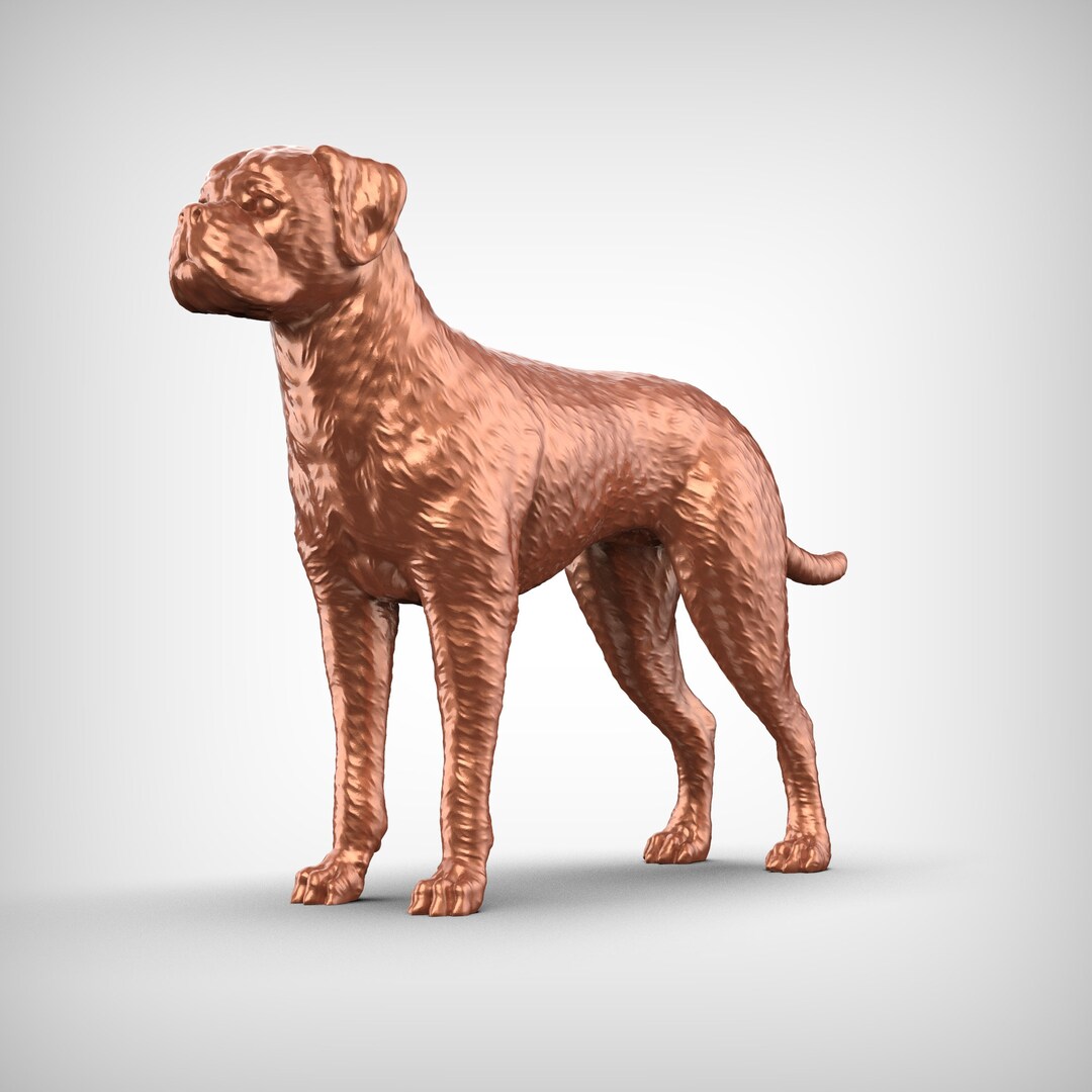 Boxer Dog 3D Print Model Pose 01 - Etsy