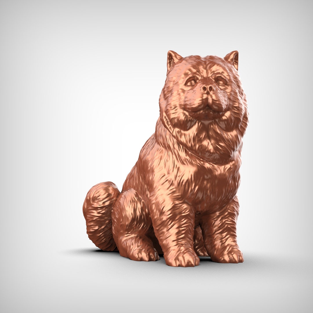 Chow Chow Smooth Dog 3D Print Model Pose 06 - Etsy