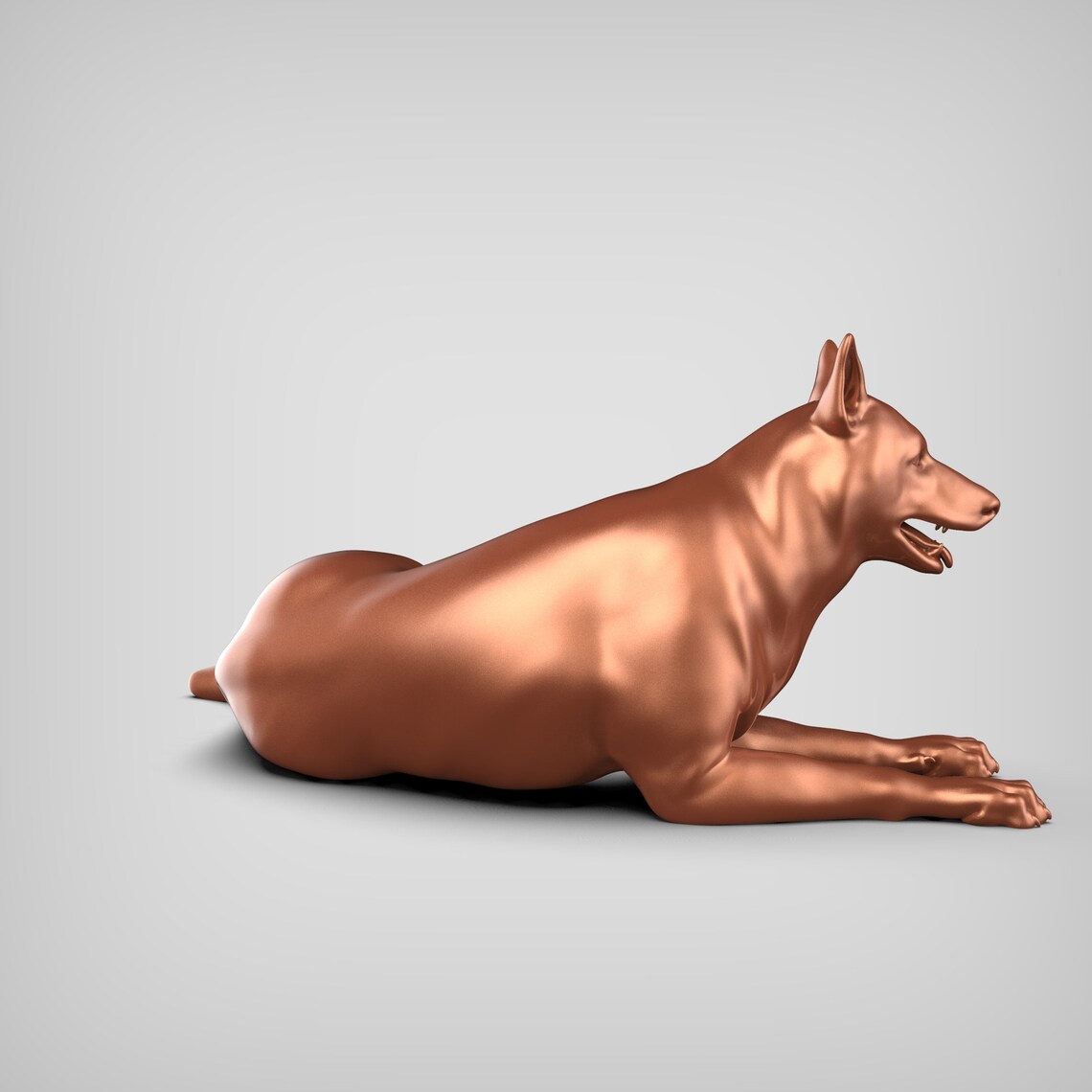 German Shepherd STL File 3D Print Model Pose 02 | Etsy