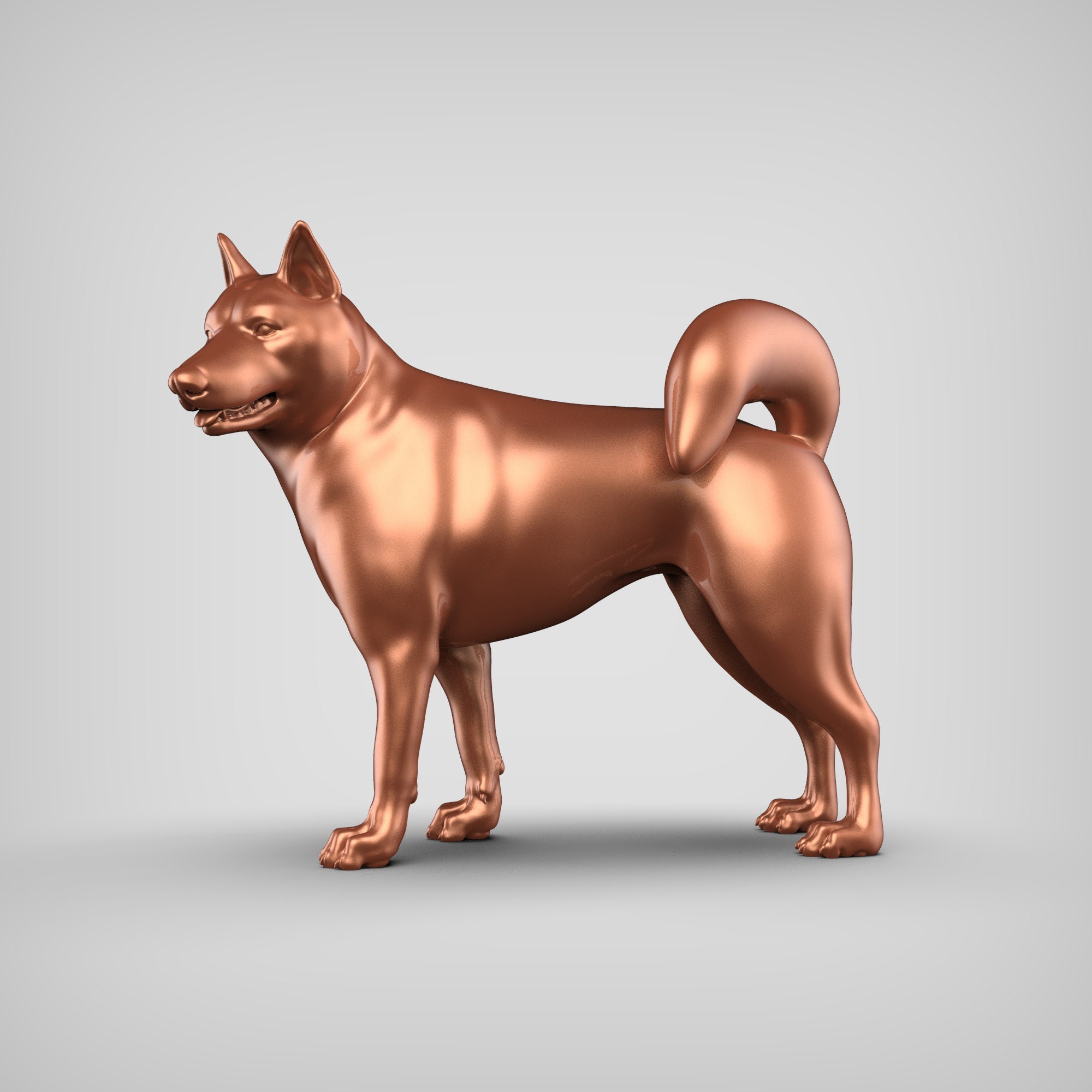 Siberian Husky STL File 3D Print Model Pose 02 - Etsy Singapore