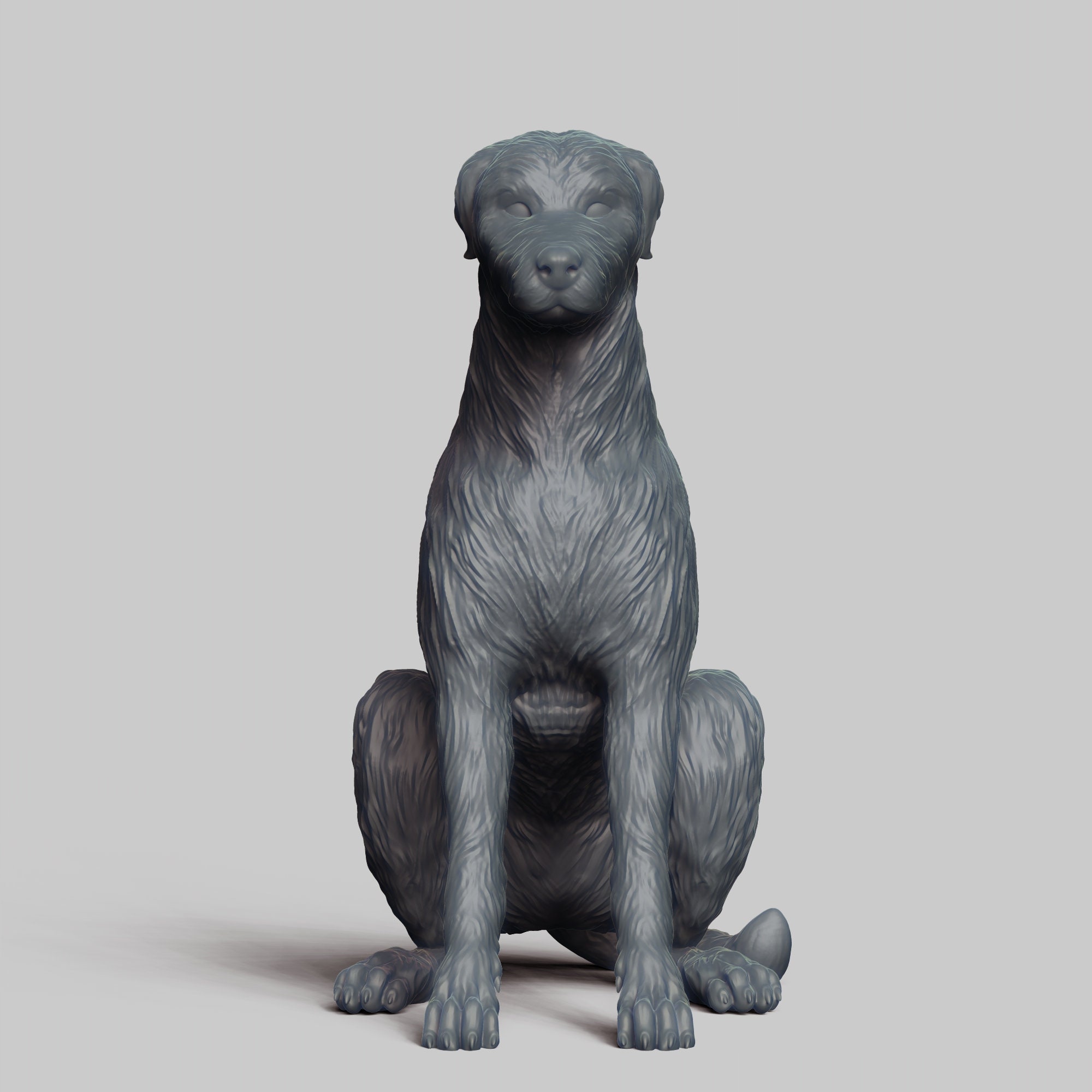 Irish Wolfhound STL File 3D Print Model V2 - Etsy
