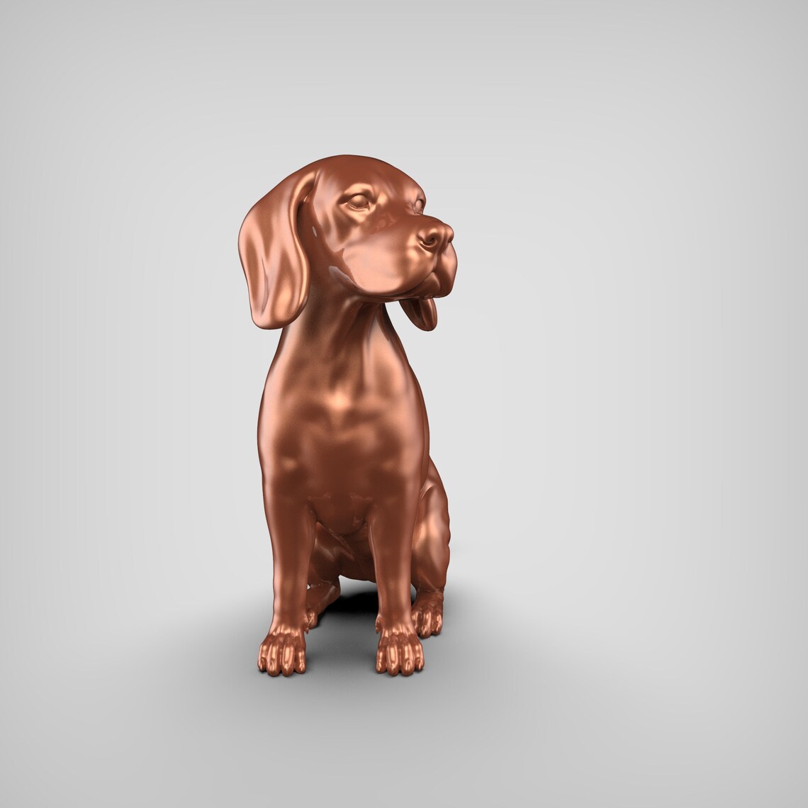 Beagle STL File 3D Print Model Pose 03 - Etsy