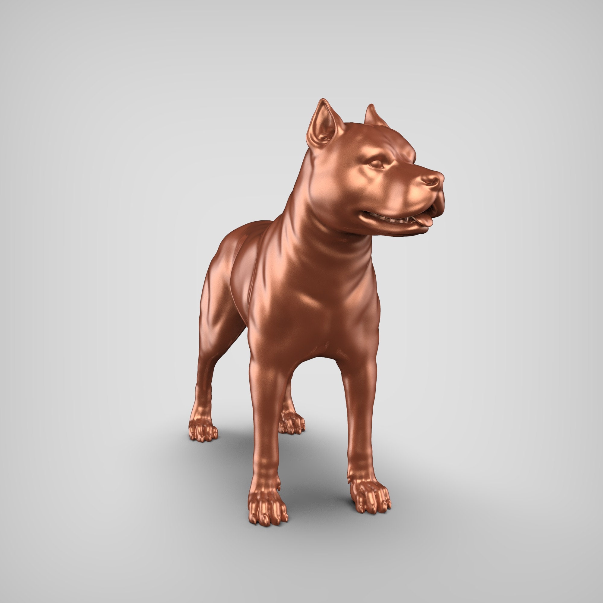 American Pitbull STL File 3D Print Model Pose 01 - Etsy