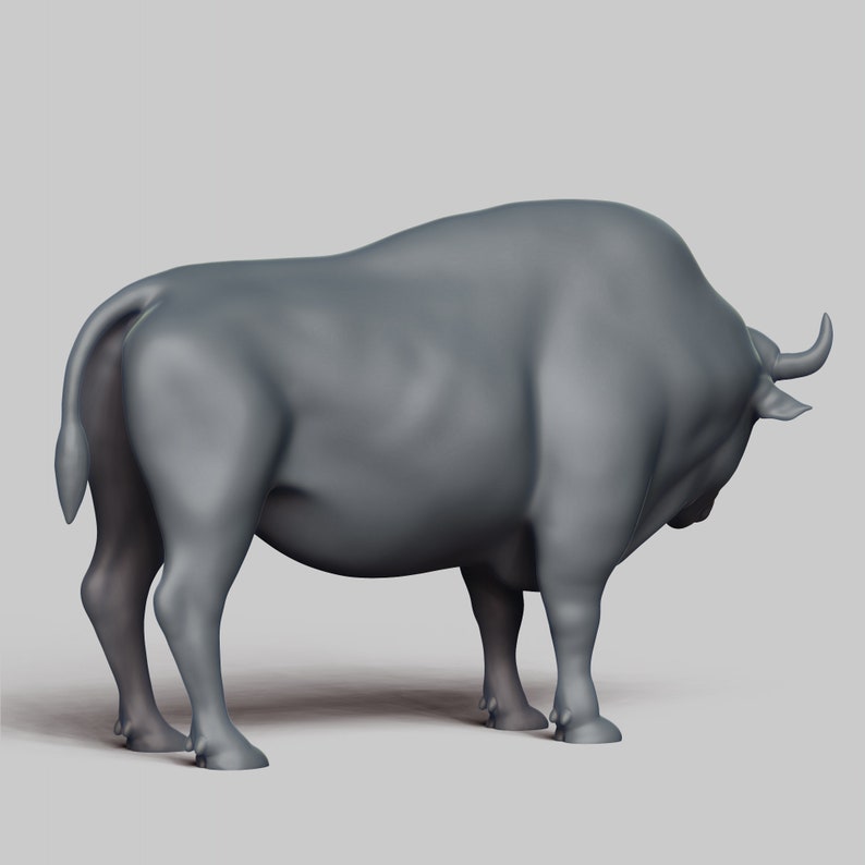 American Bison STL File 3D Print Model Pose 02 - Etsy