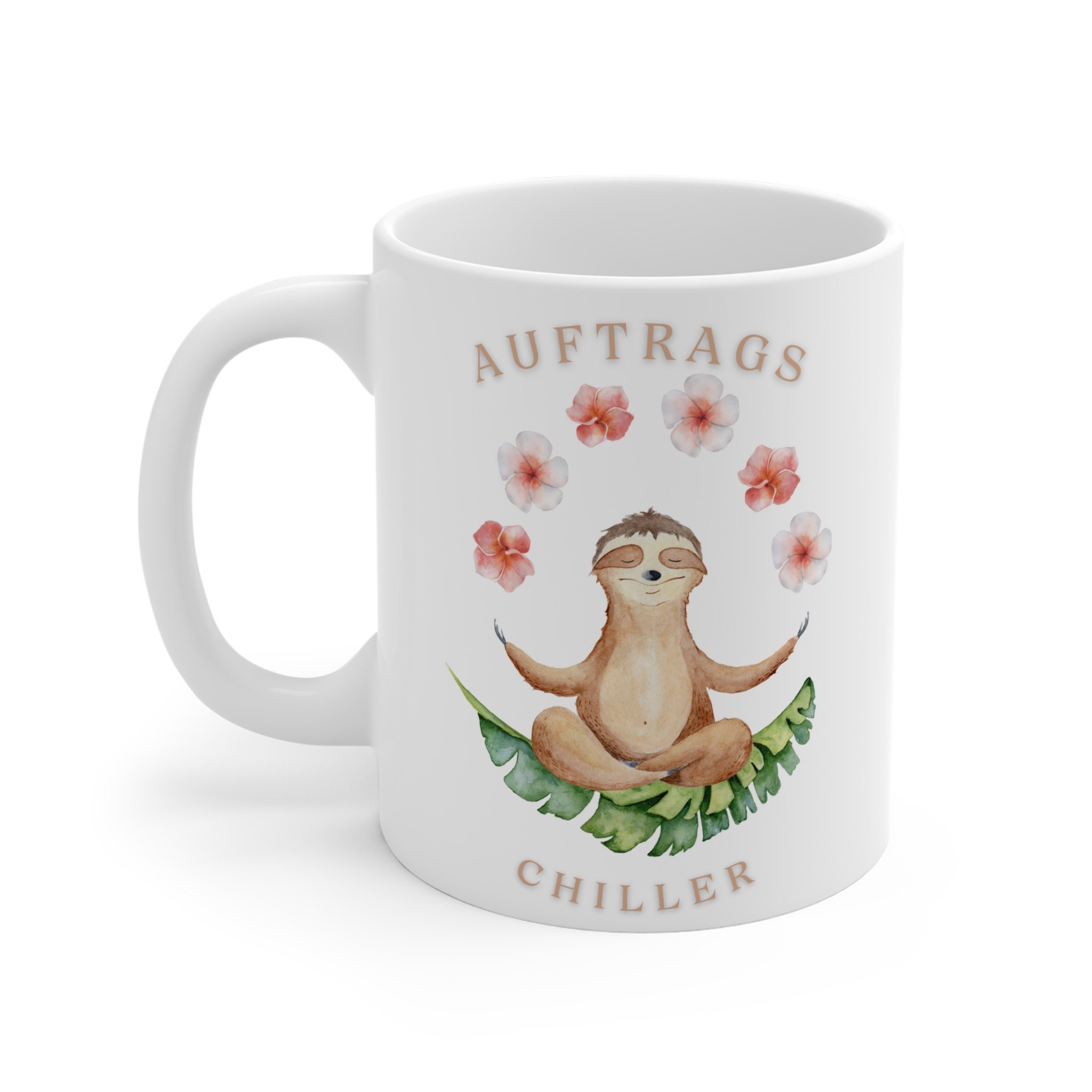 Relaxed Order Chilling: Sloth Ceramic Mug, Coffee Cup, Office, Funny ...