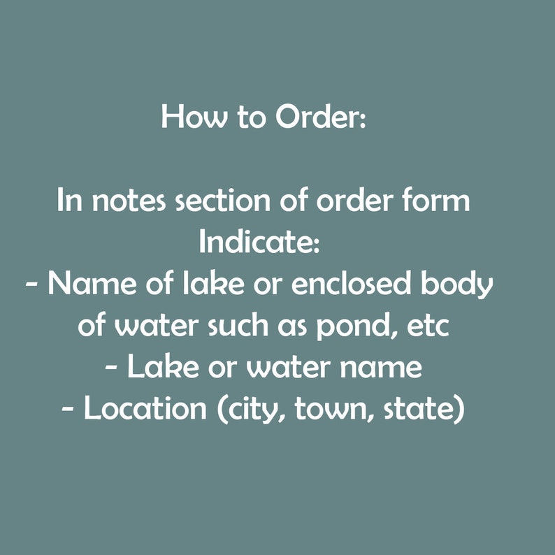 Custom Order - 4 DIFFERENT 3D Lake Map Art Beverage Coasters ...