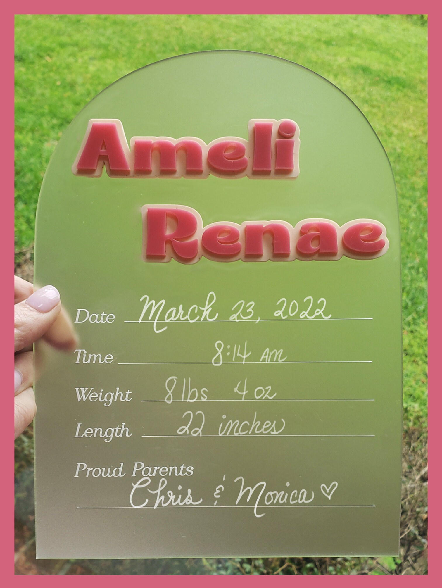 Personalized Baby Name Birth Sign Newborn Hospital Plaque - Etsy