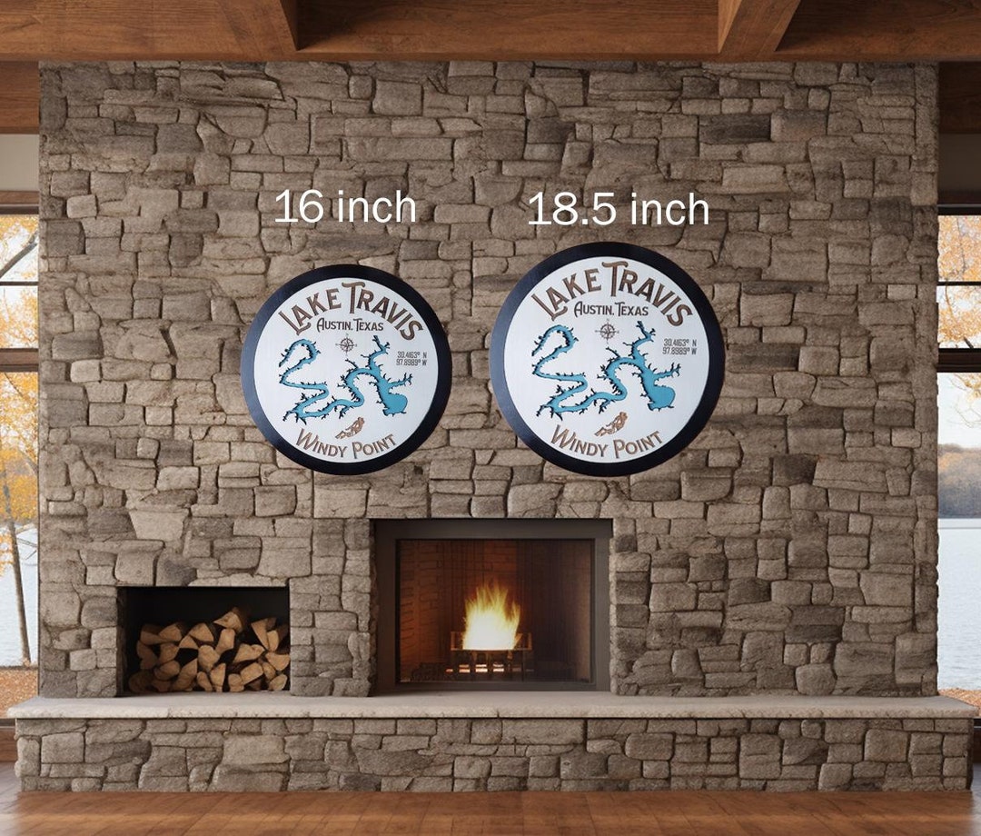 Custom 3D Lake Island Map Sign Personalized Lakehouse Decor, Hostess ...