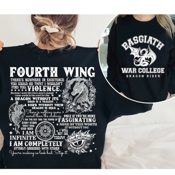 Fourth Wing Sweatshirt - Etsy