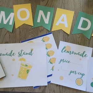 Lemonade Stand Printable Kit - Etsy