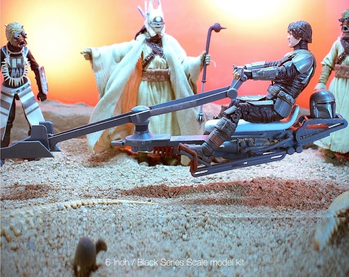Star Wars Mandalorian Swoop Speeder Bike Kit Black Series - Etsy