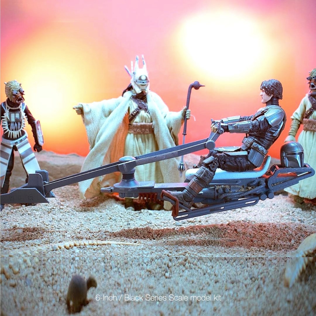Star Wars Mandalorian Swoop Speeder Bike Kit - Black Series - Etsy