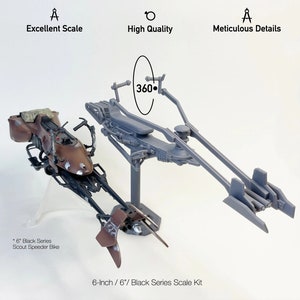 Star Wars Mandalorian Swoop Speeder Bike Kit Black Series - Etsy