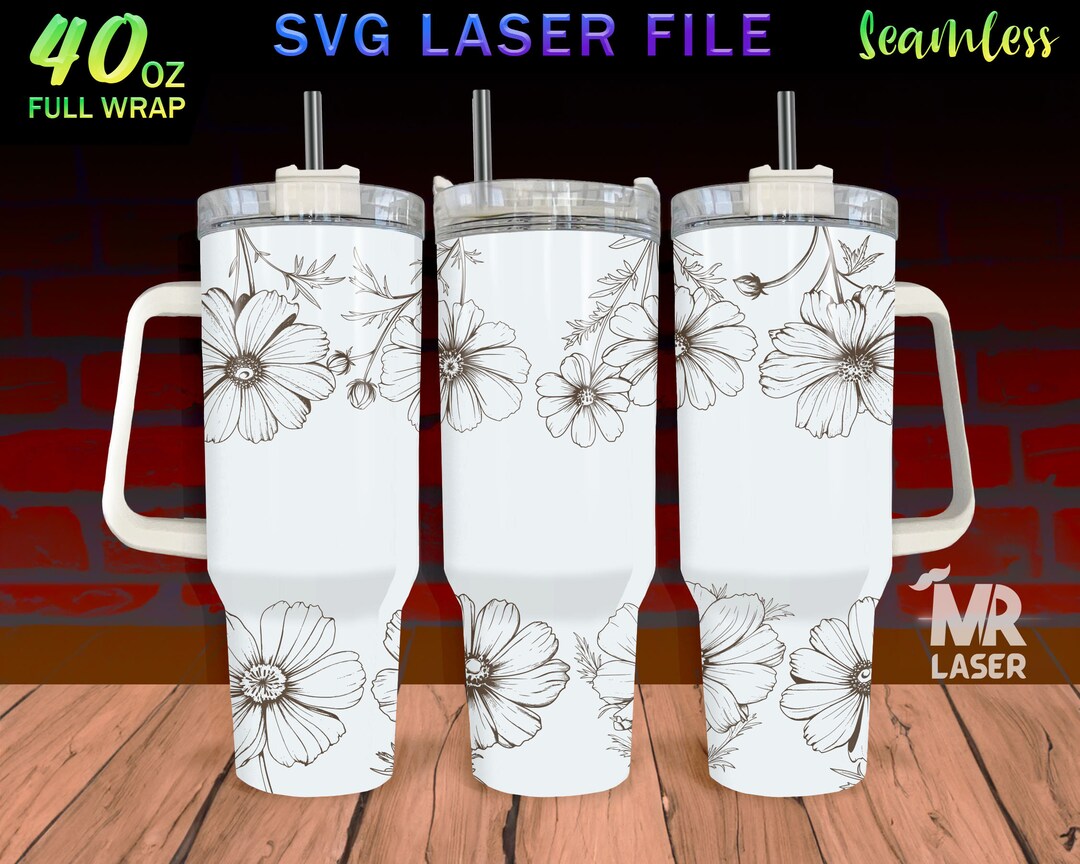 Cosmos Laser Engraved Full Wrap Design for 40oz Tumbler, Cosmos SVG ...