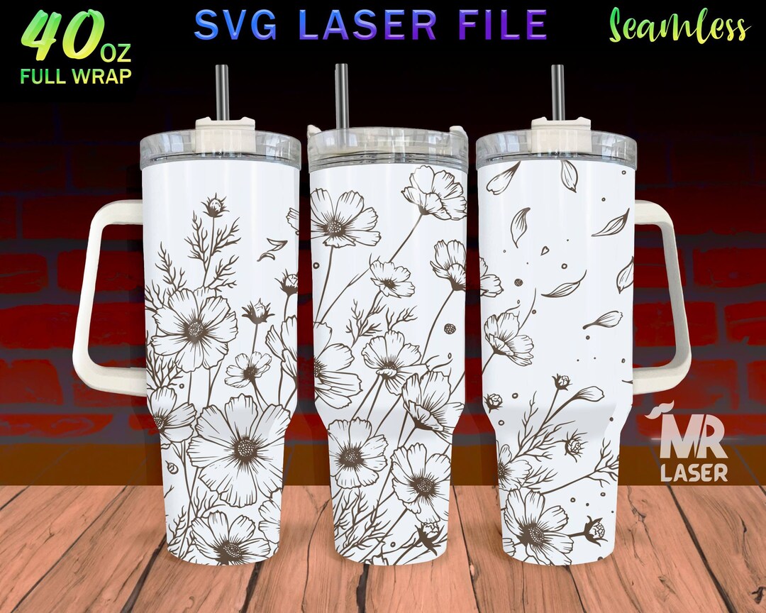 Cosmos V3 Laser Engraved Full Wrap Design for 40oz Tumbler, Cosmos V3 ...