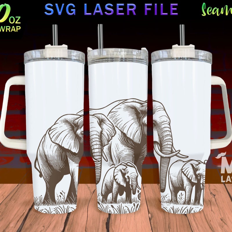 Elephant Engraved Cups - Etsy