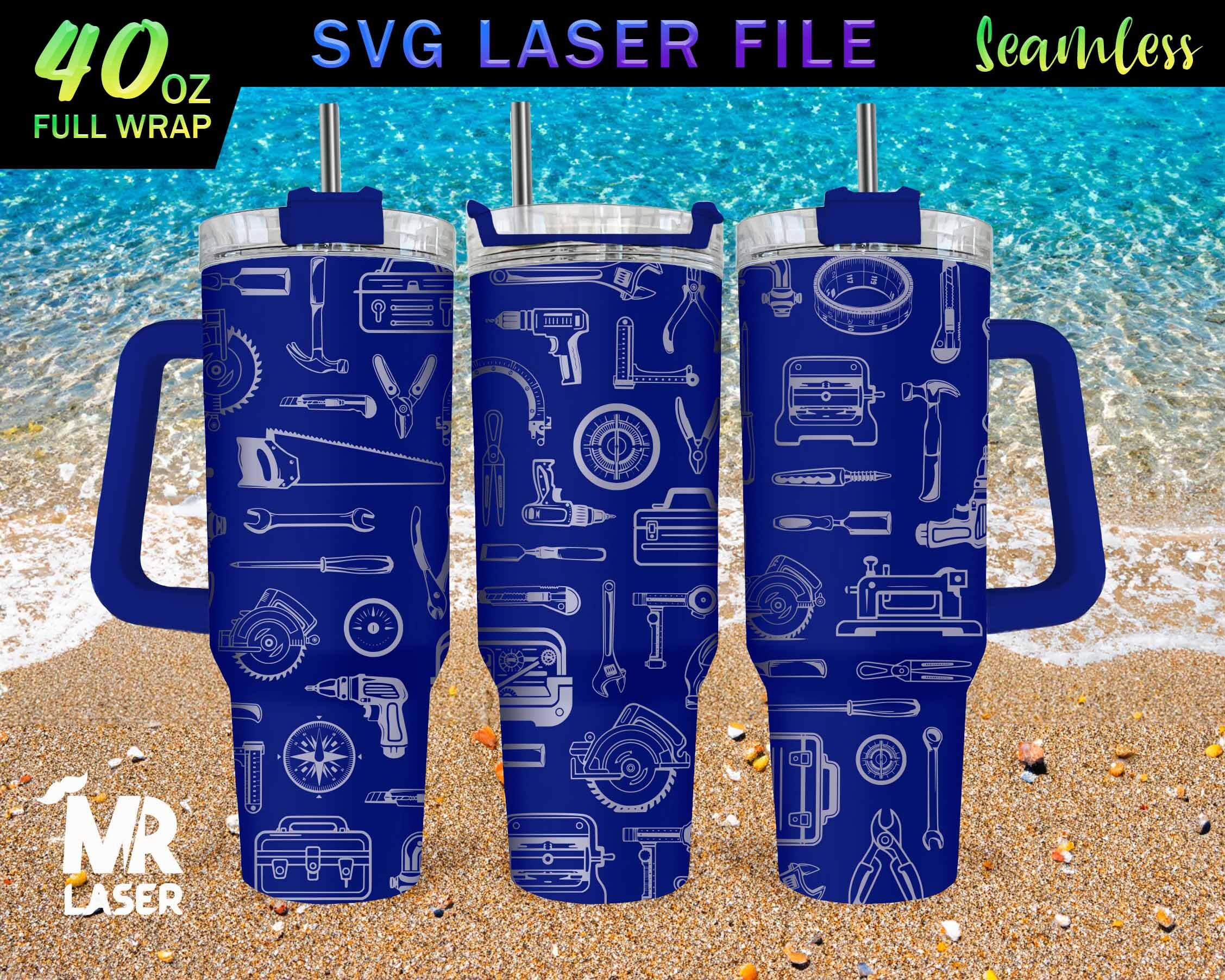 Carpenter Laser Engraved Full Wrap Design for 40 Oz Tumbler, Carpenter ...
