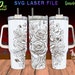 Rose Bouquet V2 Laser Engraved Full Wrap Design for 40 Oz Tumbler, Rose ...
