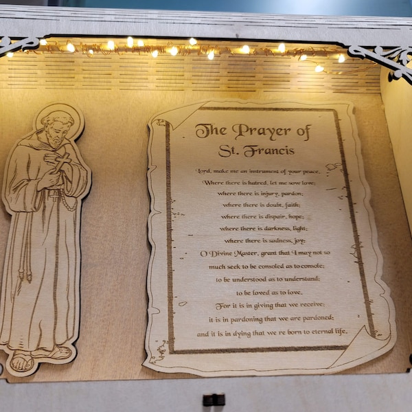 St Francis of Assisi Laser - Etsy