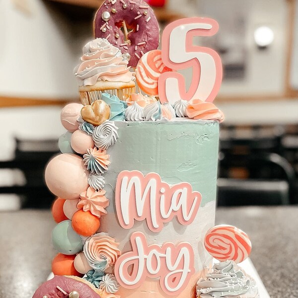 Number Cake Topper - Etsy