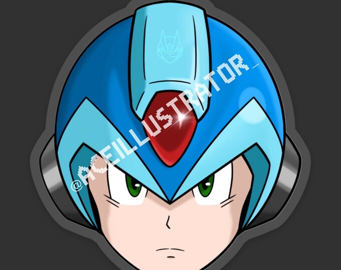 Megaman X Sticker - Megaman X Series - Etsy