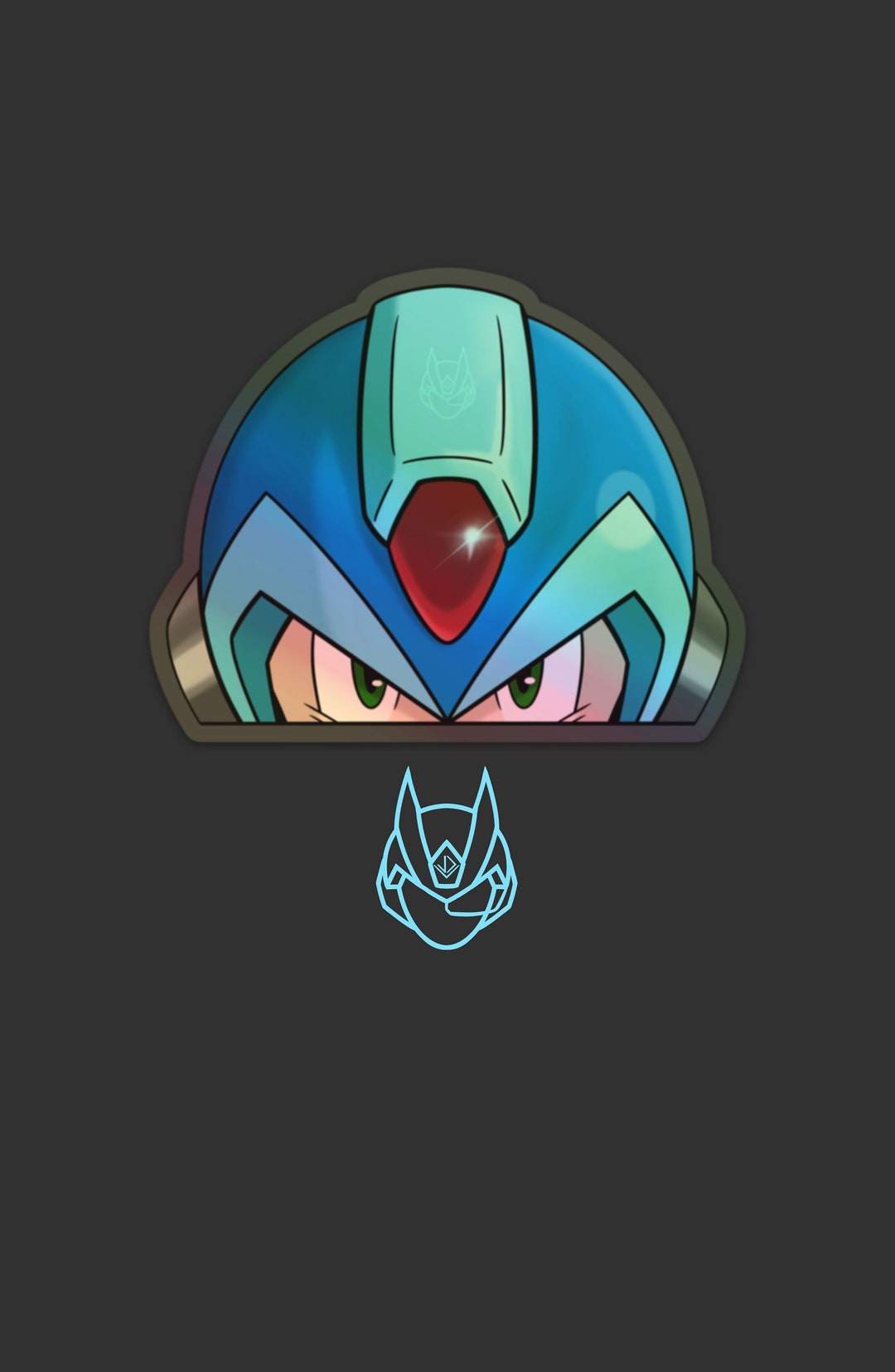 Megaman X Holographic Sticker Megaman X Series - Etsy