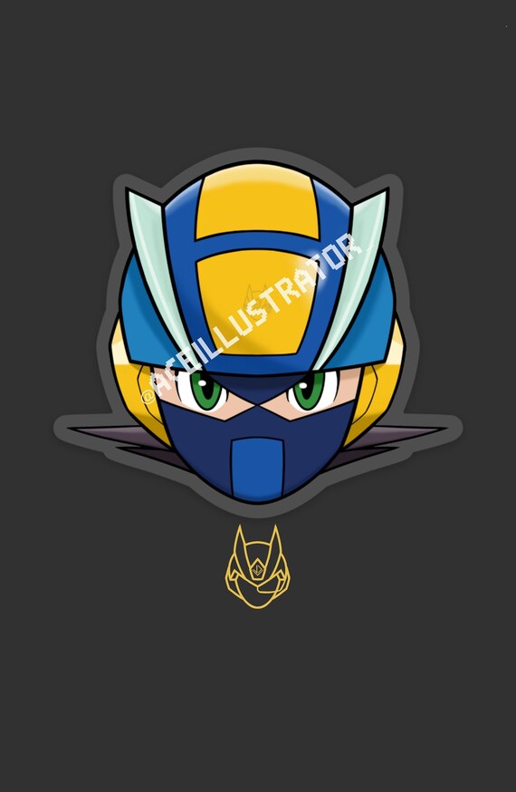 Megaman Exe Sticker Megaman Battle Network | Etsy