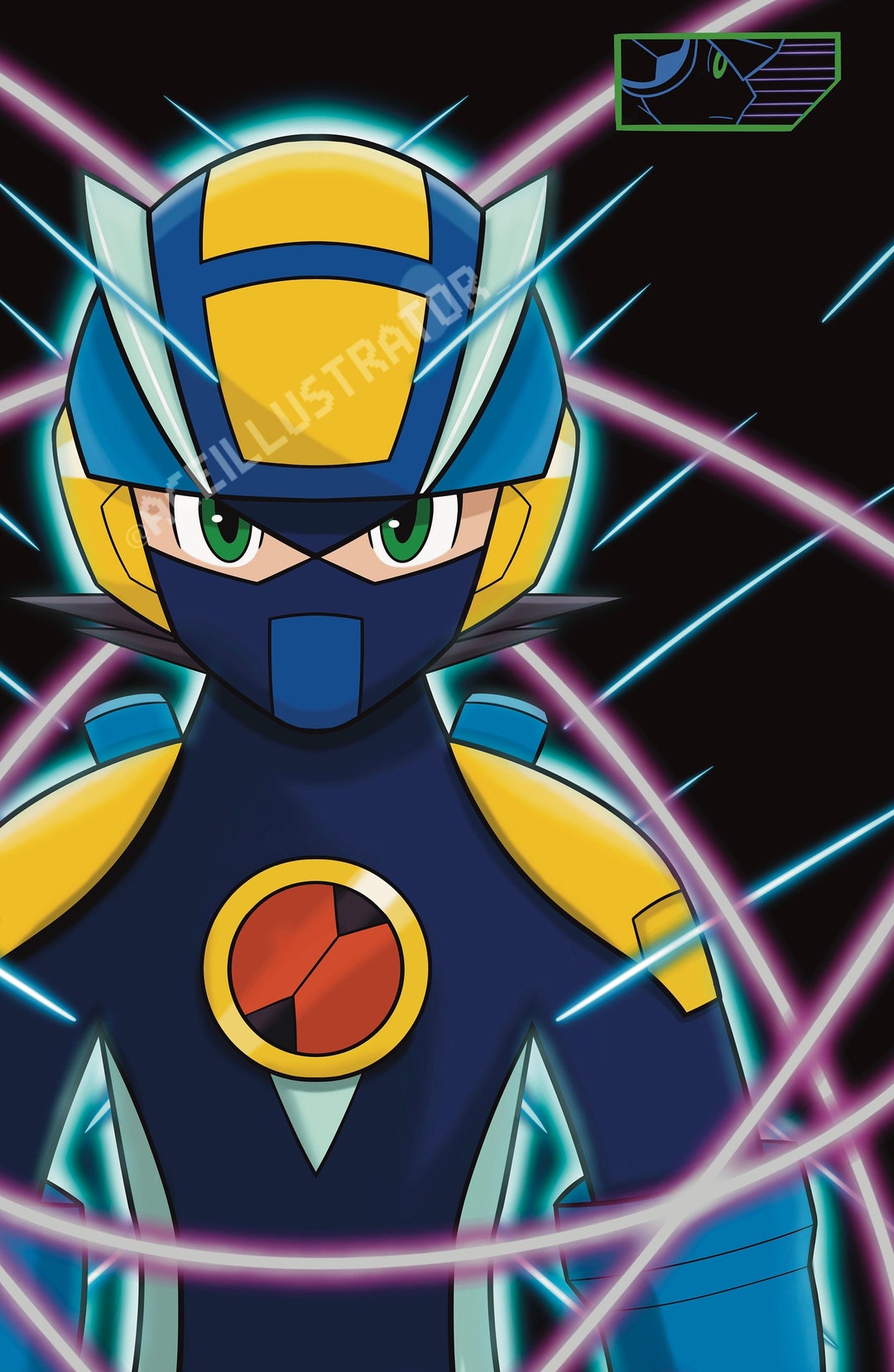 Megaman Exe Megaman Battle Network Premium Foil Poster 11 X 17 Poster ...