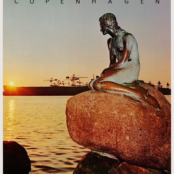 Denmark Vintage Poster - Etsy