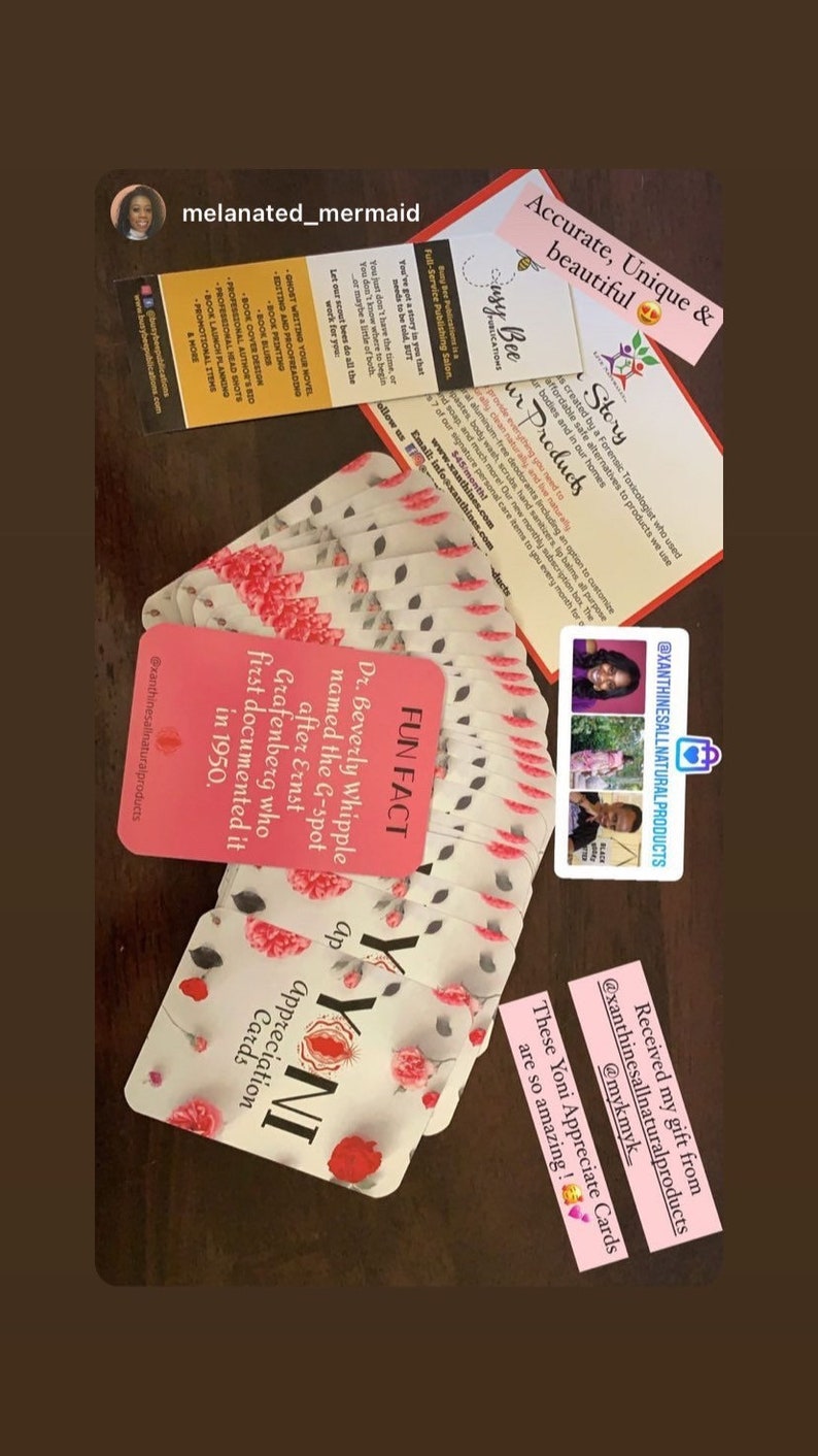 Yoni & Lingam Appreciation Cards Fun Facts and Trivia - Etsy