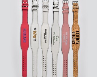 Ifbb Personalized Pro Leather Gym Belts Strength Training Gym - Etsy