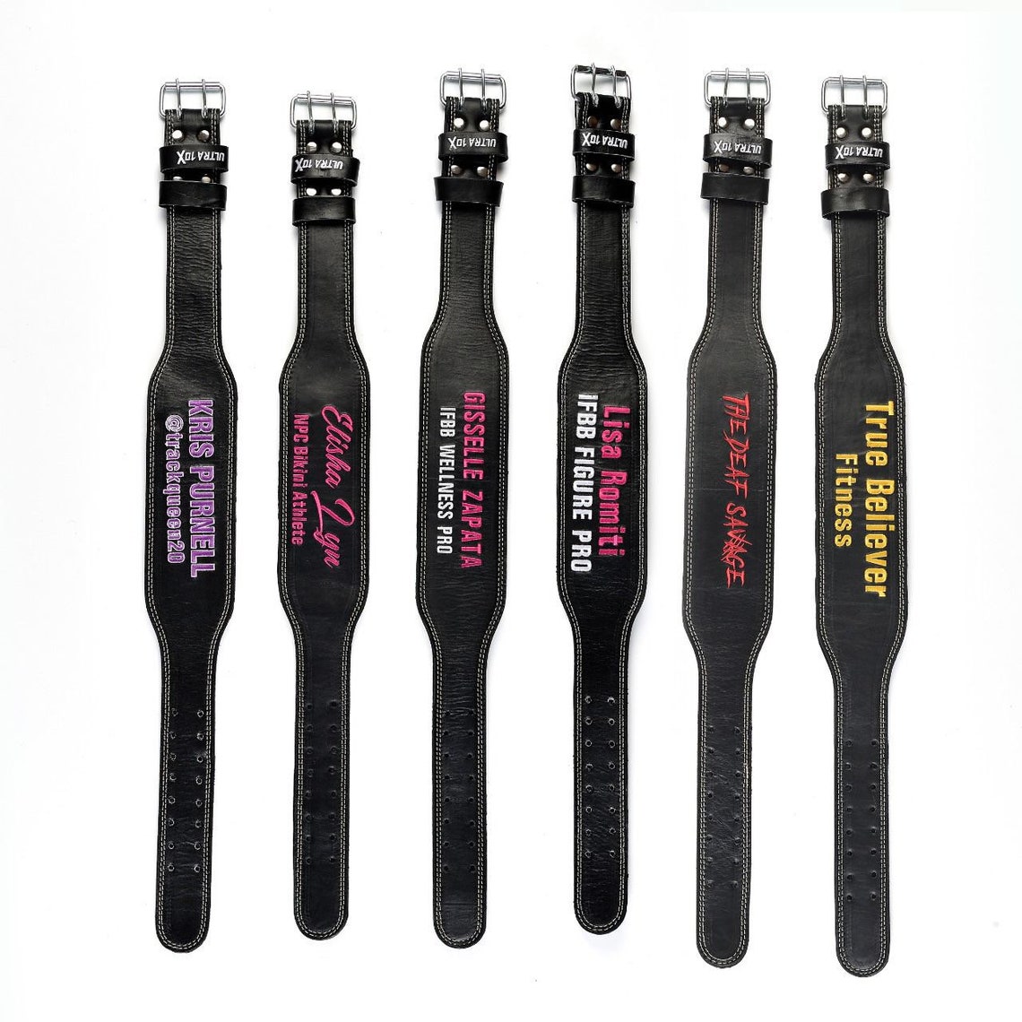 Ifbb Personalized Pro Leather Gym Belts Strength Training Gym - Etsy