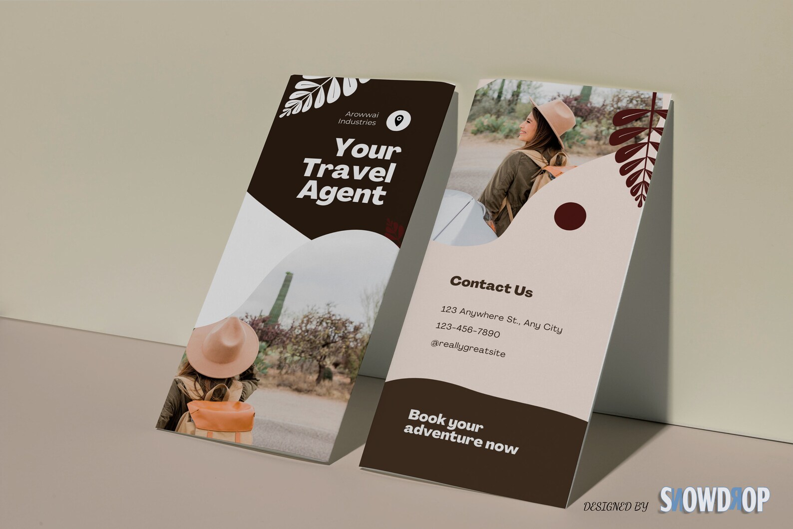 Editable Tri-fold Brochure Template, Printable Brochure Layout, Trifold ...