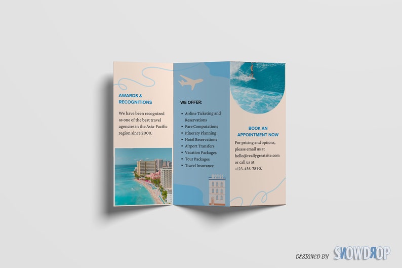Editable Tri-fold Brochure Template, Trifold Business Brochure Design ...