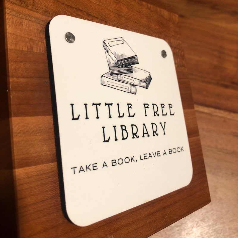 Library Sign - Etsy