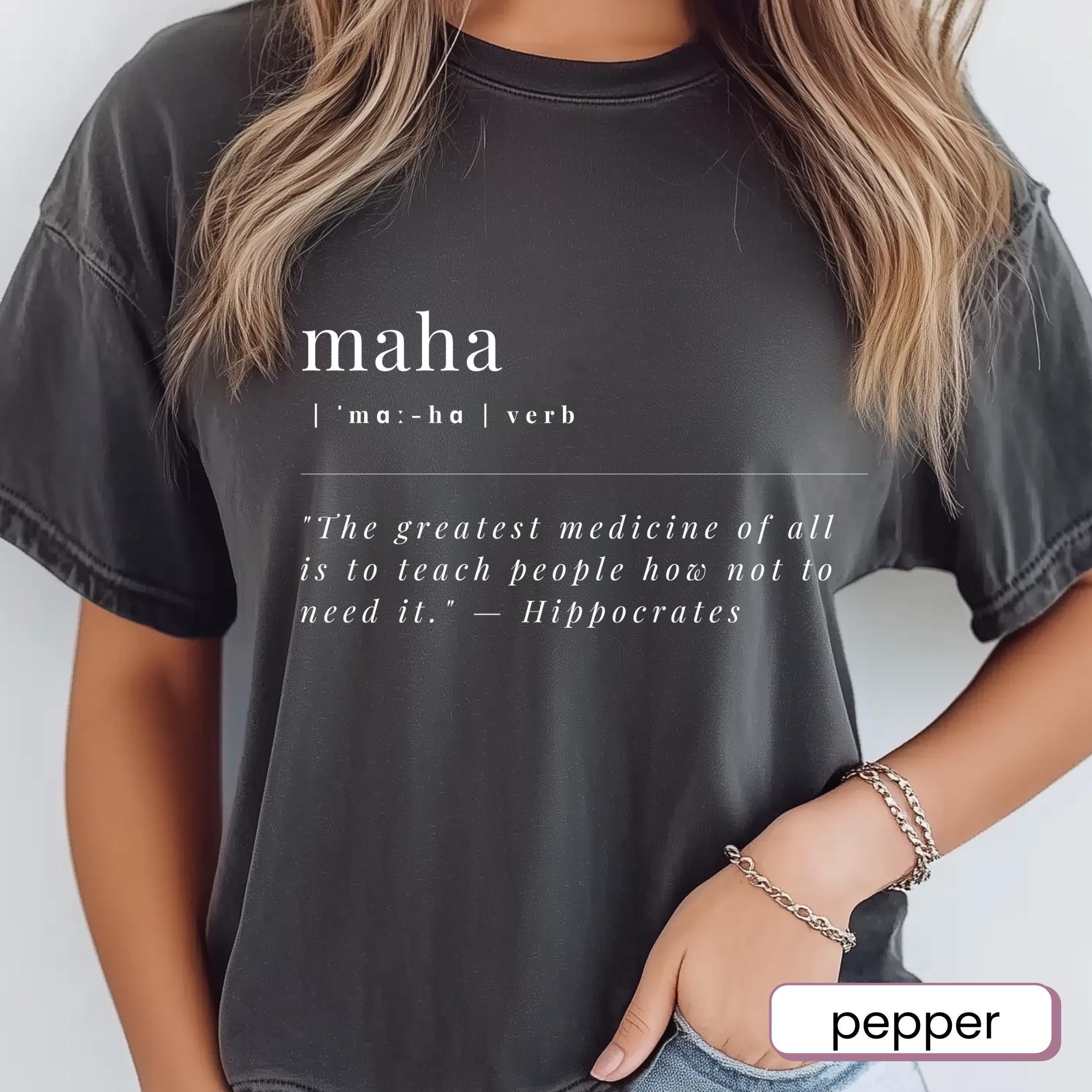 MAHA Definition Shirt | Make America Healthy Again | Maha Oversized ...