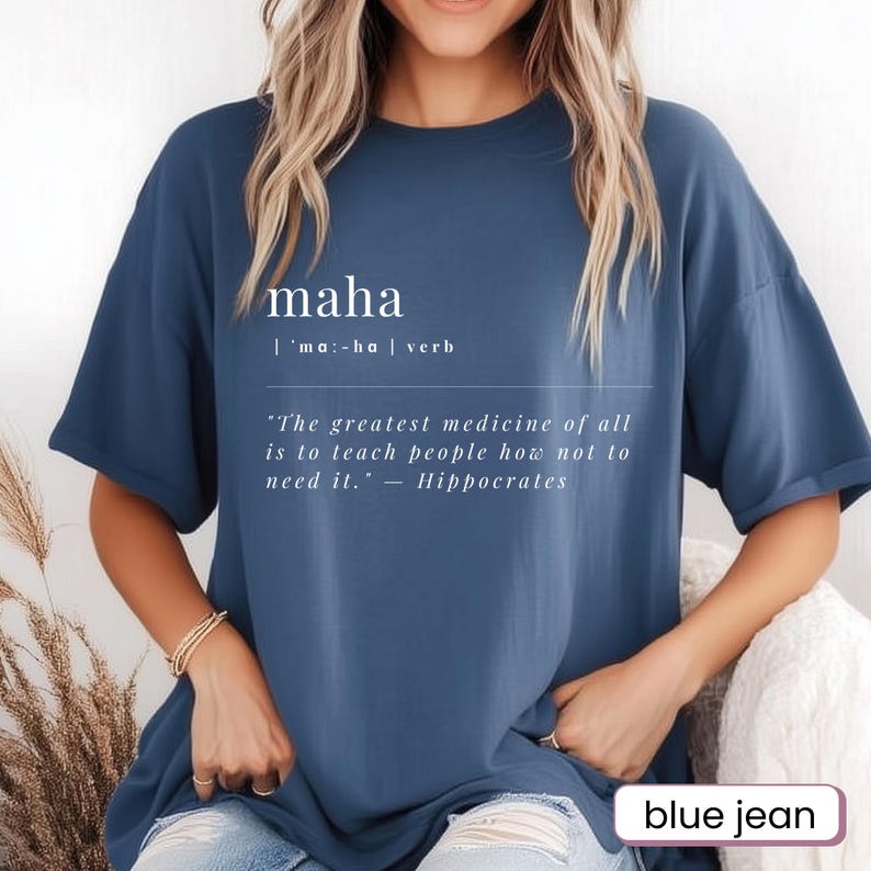 MAHA Definition Shirt | Make America Healthy Again | Maha Oversized ...