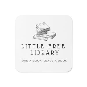 Free Little Library Sign, Cork-back Waterproof Sign, Lending Library ...