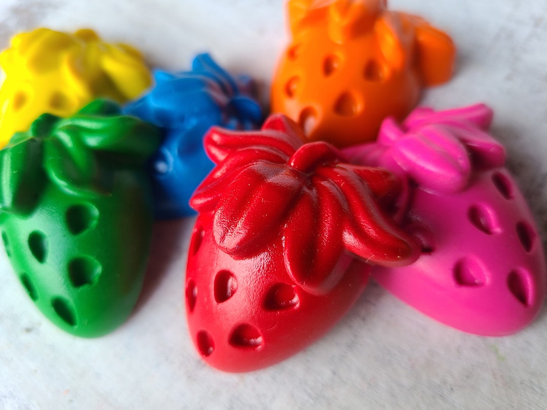 Crayons - Strawberry Party Favors - Small Farm Beeswax - Farmers Market ...
