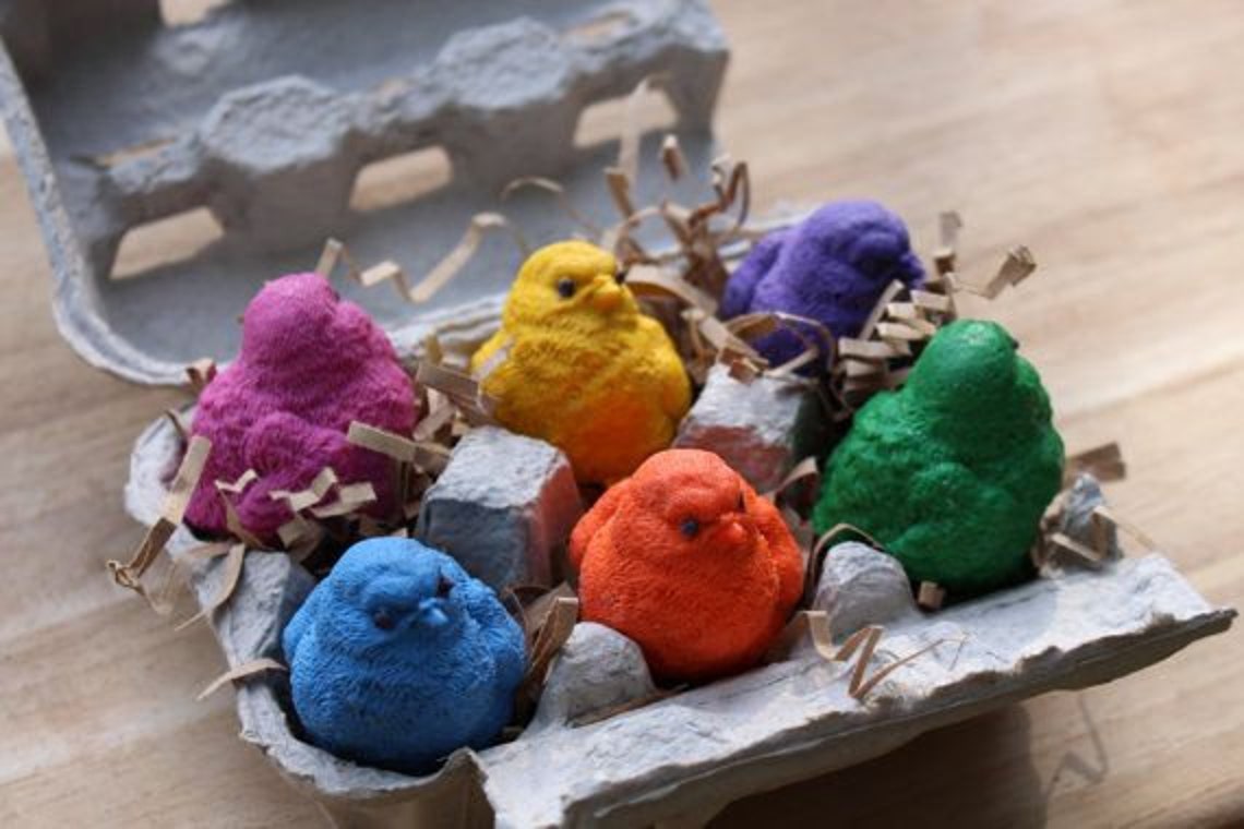 Baby Chicken Coloring Crayons: Easter Basket Gift for Kids - Etsy