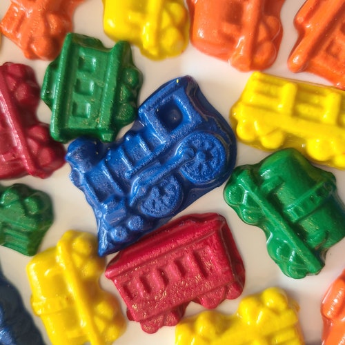 Train Party Favor Crayons Custom Kids Gift - Etsy