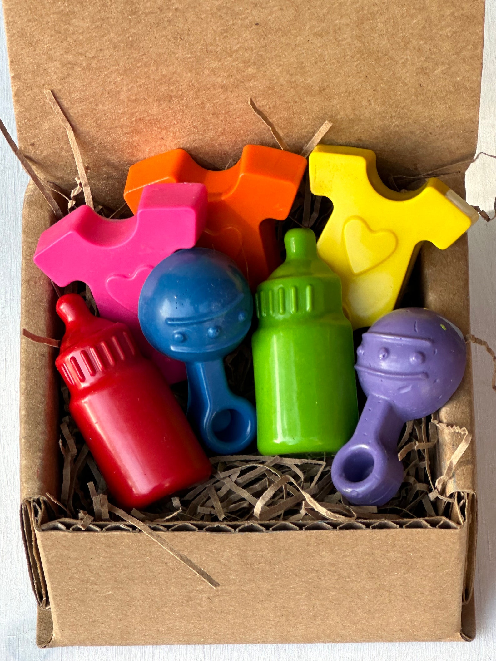 Baby Theme Crayons - Baby Shower Favors - Big Brother and Sister Crayon ...