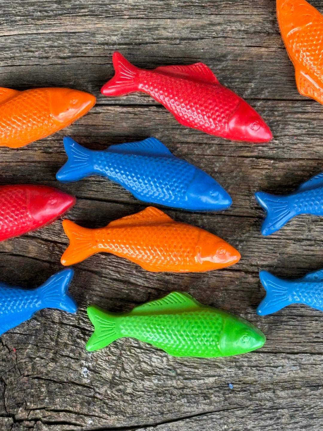 Fish Crayons - Ready to Gift in Kraft Box - Etsy