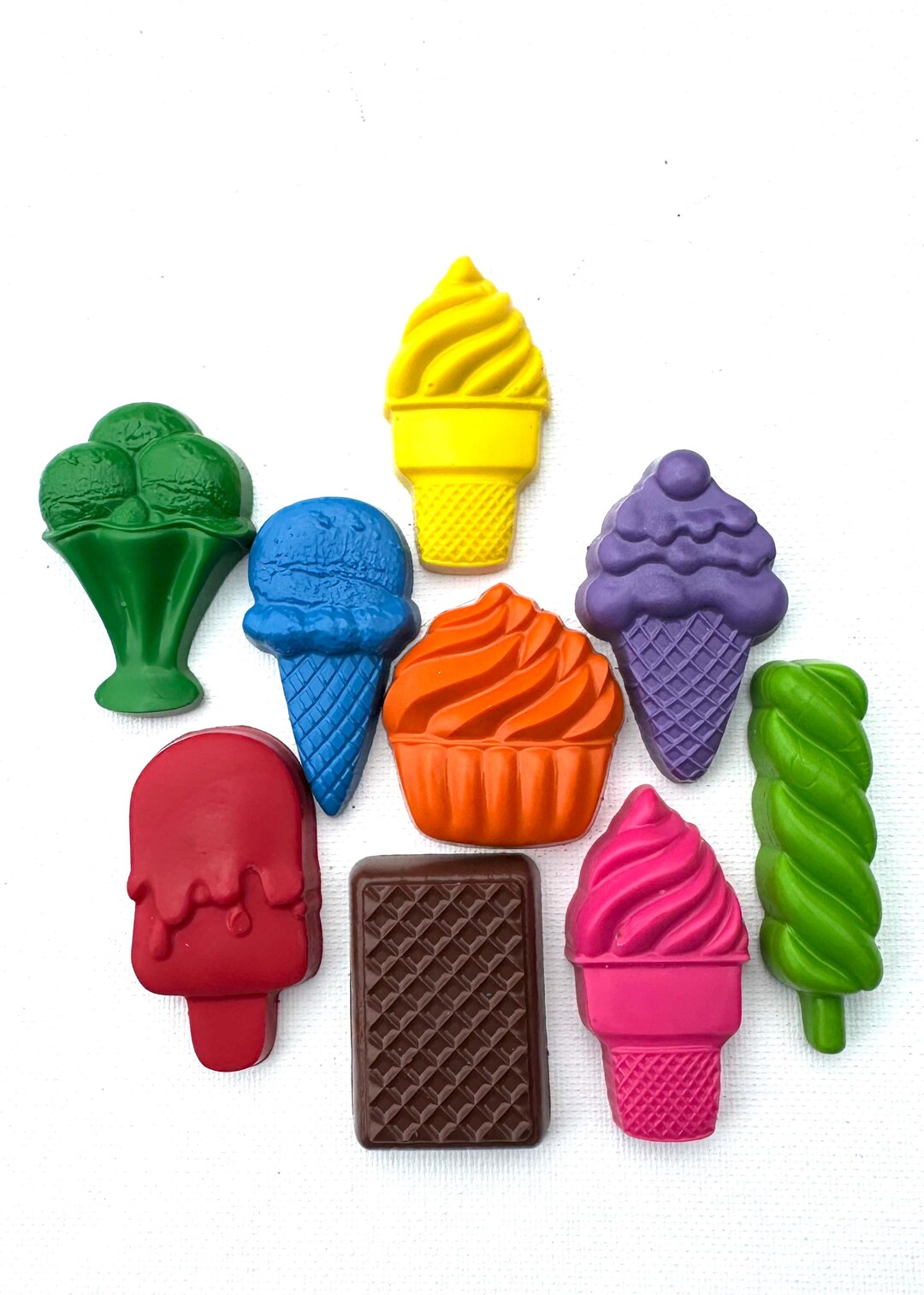 Ice Cream Parlor Coloring Crayons - Etsy